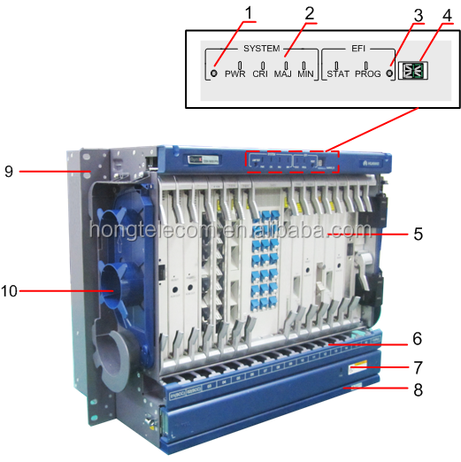 DWDM OSN 8800 Universal Platform Subrack OSN8800 UPS