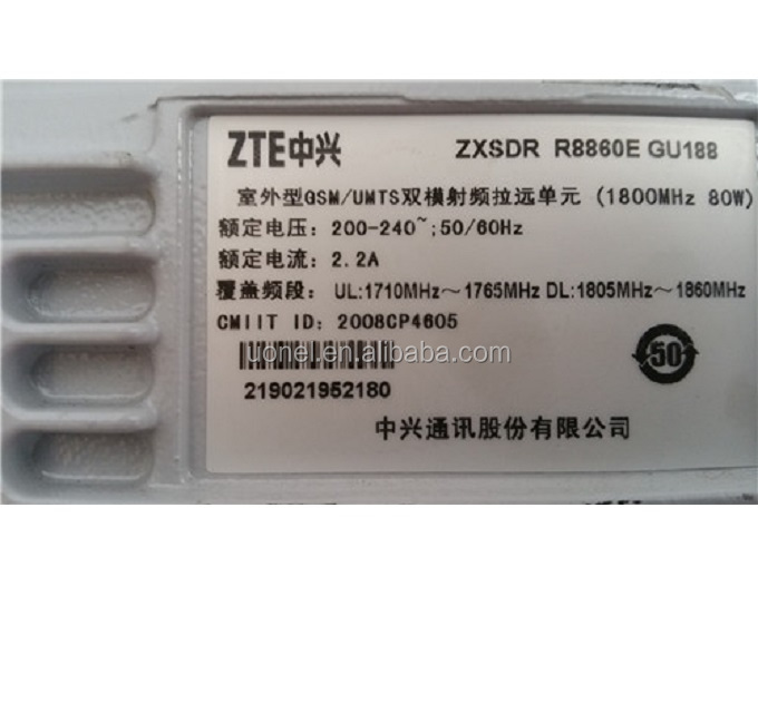 ZTE ZXSDR R8860E GU188 GSM/UMTS BBU ZTE RRU GU908 WCDMA TD-SCDMA TD-LED ...