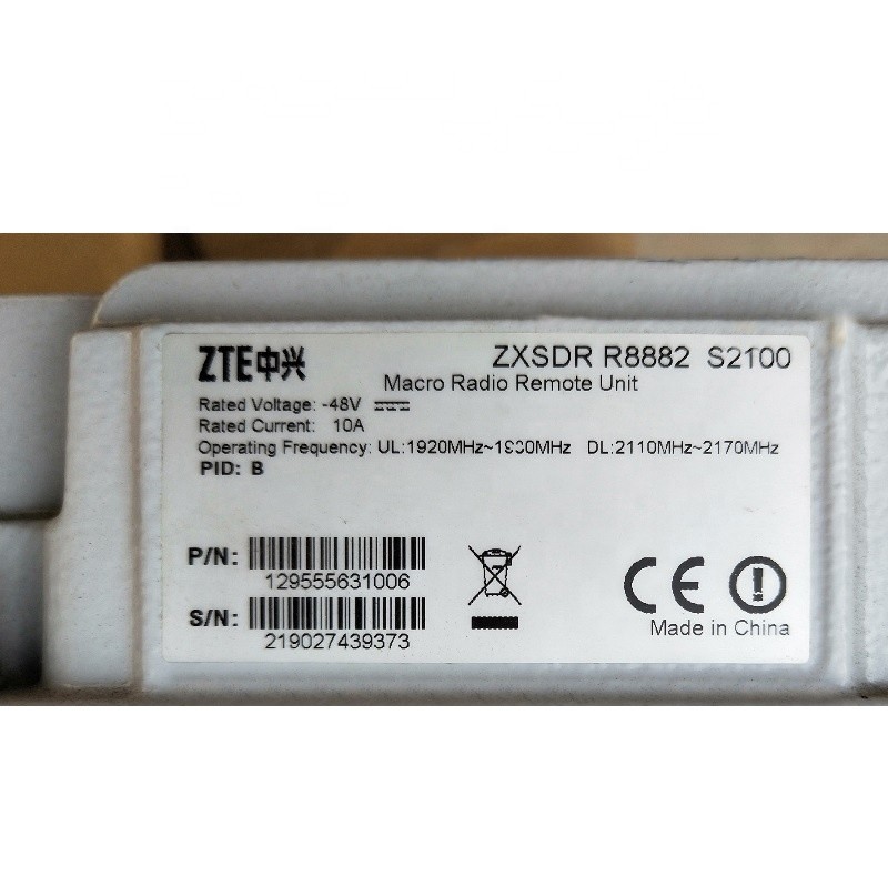 ZTE ZXSDR R8882 S2100 B 48v 10A ZTE RRU8882 Macro Radio Remote Unit